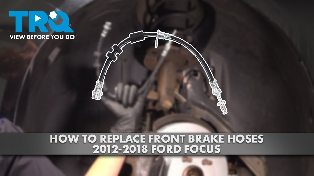 How to Replace Front Brake Hoses 2012-2018 Ford Focus - YouTube