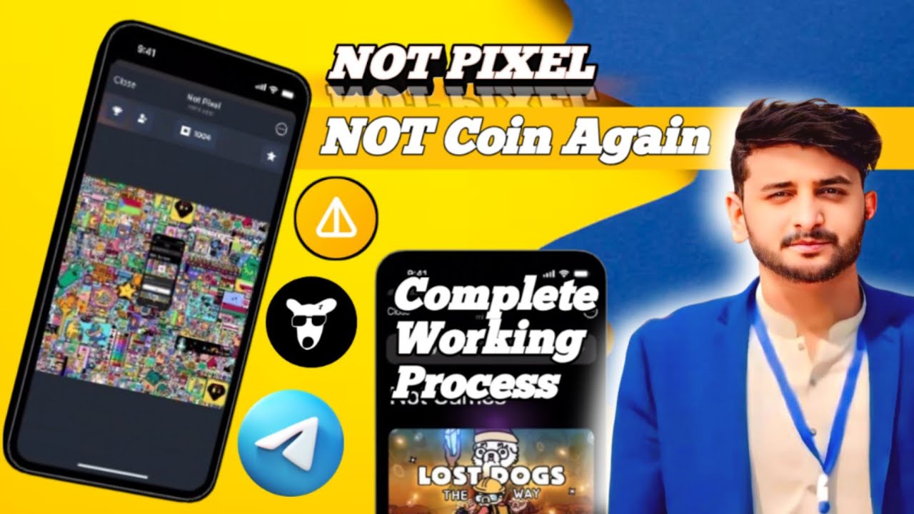 Not pixel complete 💯 working process| Not coin 🪙 new project | Not ...
