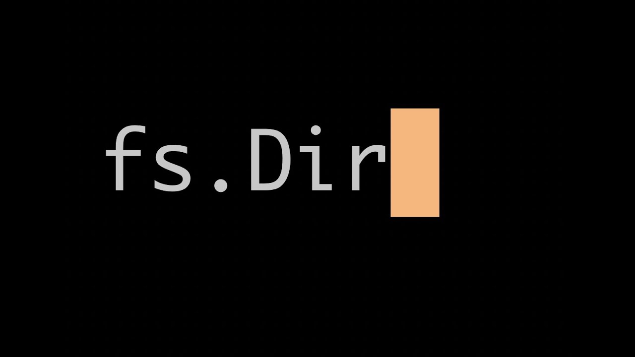 Nodejs File System Open Directory And Read Files Youtube
