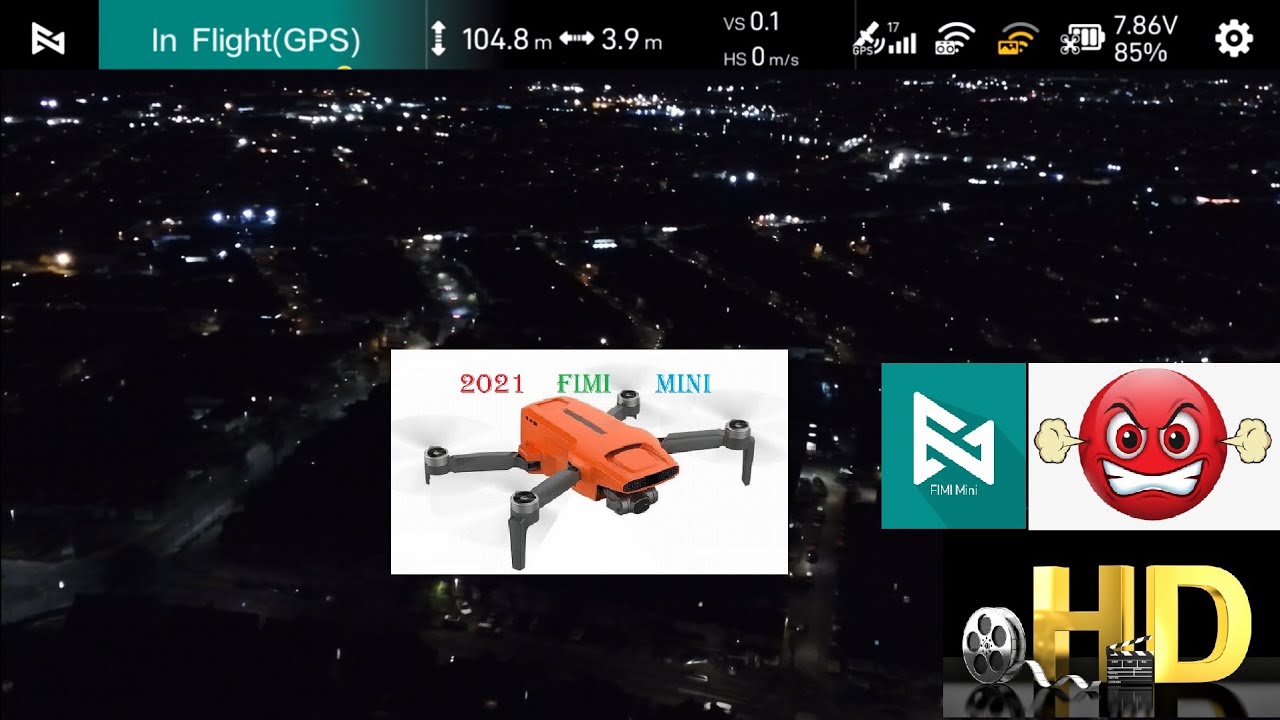(Night View) 2021 New Fimi Mini x8 Full HD Night Mode Video Camera ...