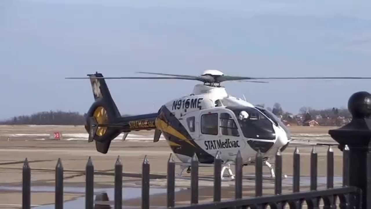 STAT MedEvac 4 N507ME Landing & STAT MedEvac 16 N915ME Taking Off From ...
