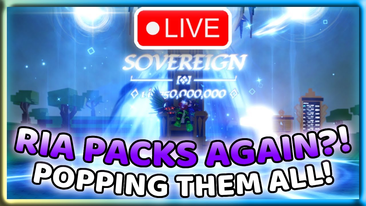 RIA PACKS ARE OUT AGAIN! (30 HP2S + 2 OBLVS) | Sol's RNG Live! - YouTube