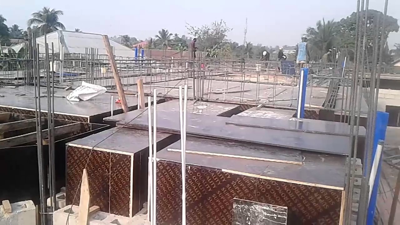 Formwork construction of first floor slab. - YouTube