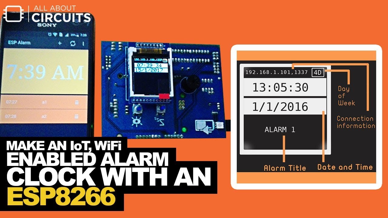How To Build An Esp Alarm With An Esp8266 And An Arduino Uno Youtube 7357