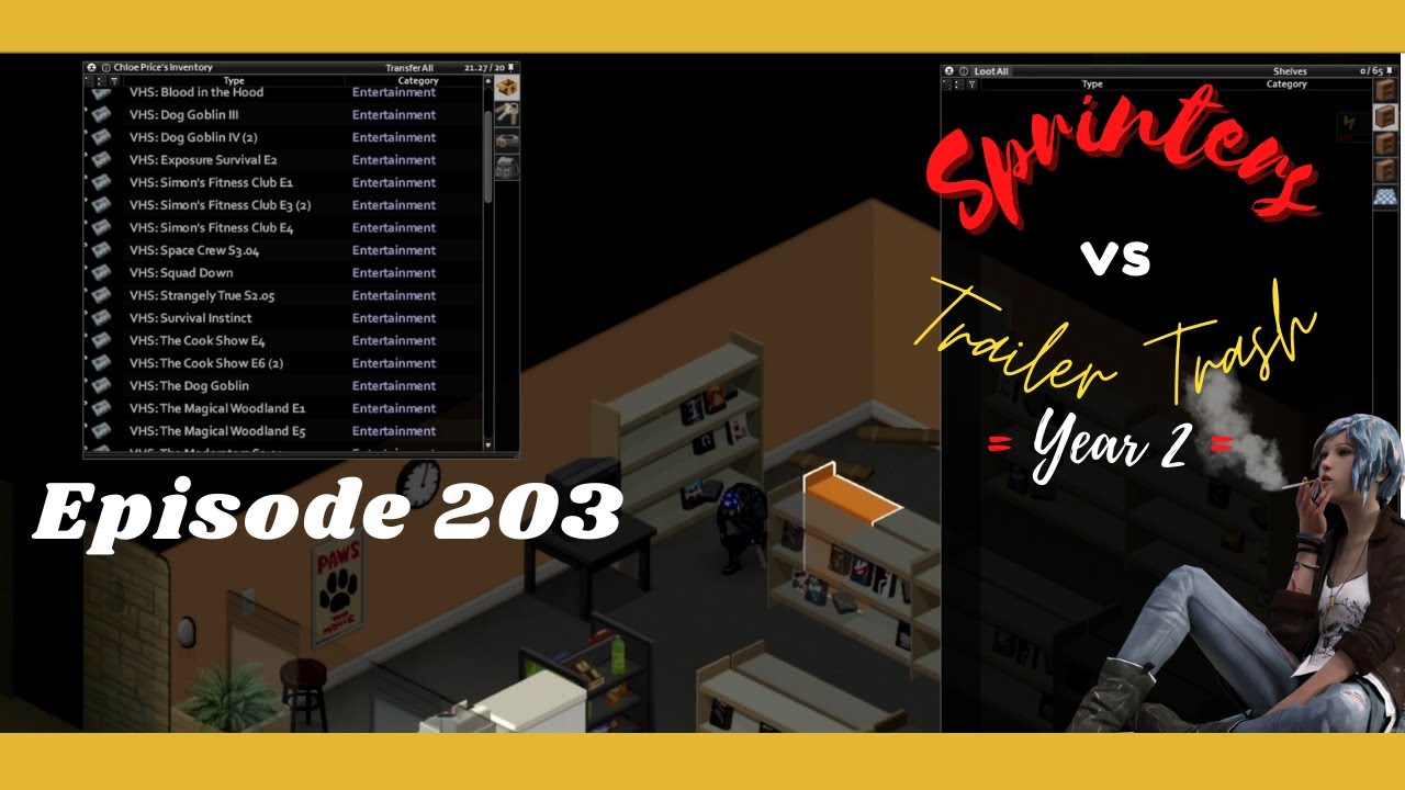 The Looting Begins | Project Zomboid - Trailer Trash Ep203 - YouTube