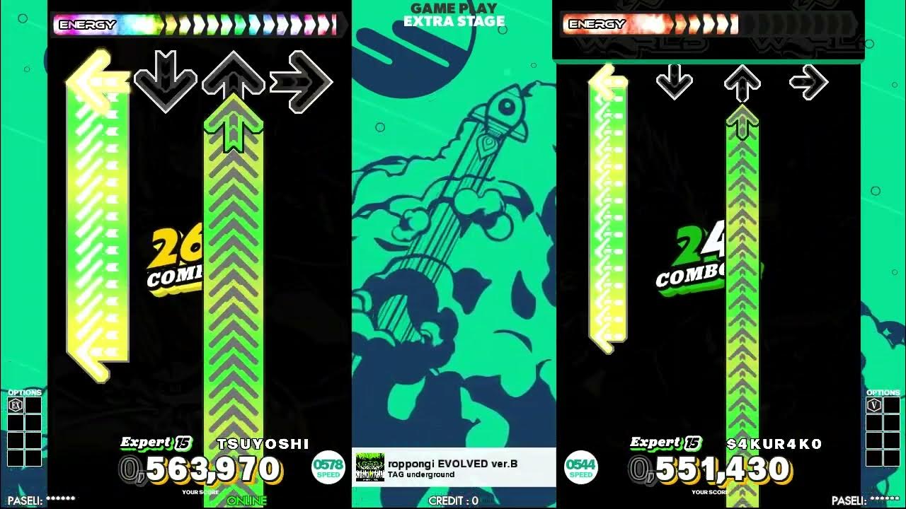 【DDR WORLD】roppongi EVOLVED ver B(EXPERT) - YouTube