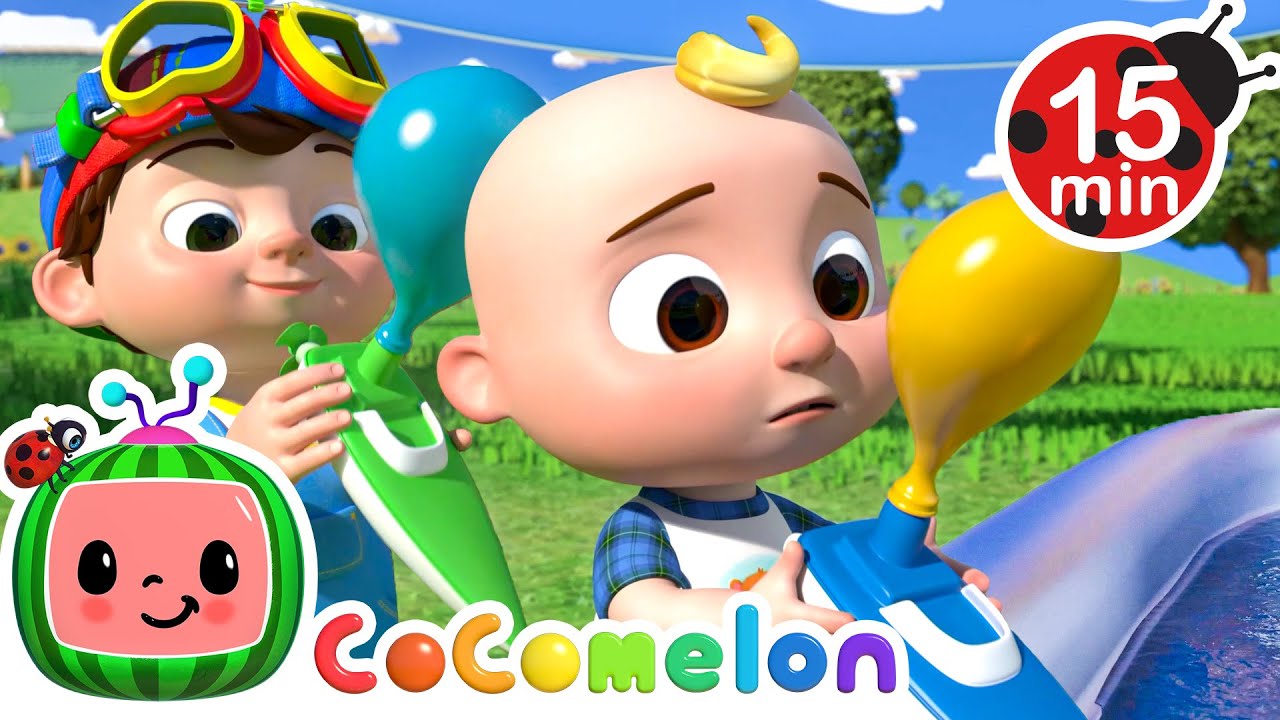 Baby JJ's Balloon Boat Race | CoComelon | Songs and Cartoons | Best ...
