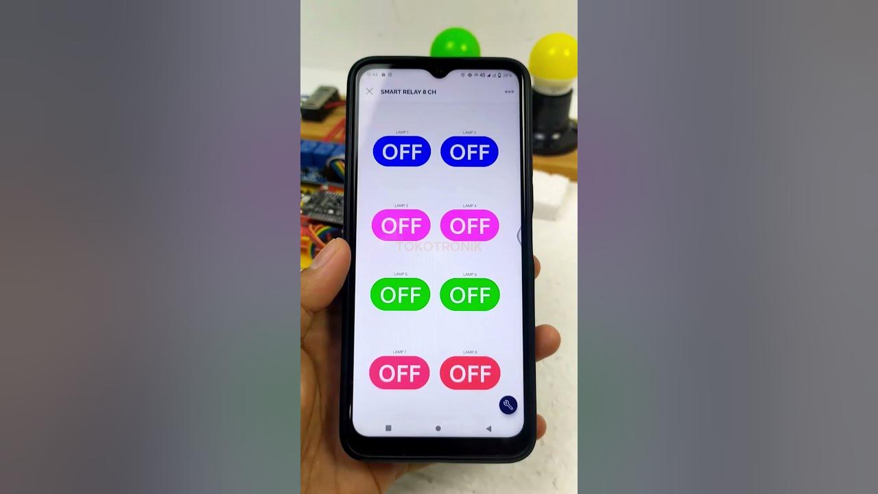 PROJECT ARDUINO IoT BERBASIS NODEMCU ESP8266 MENGONTROL 8 LAMPU DENGAN APLIKASI BLYNK IOT # ...