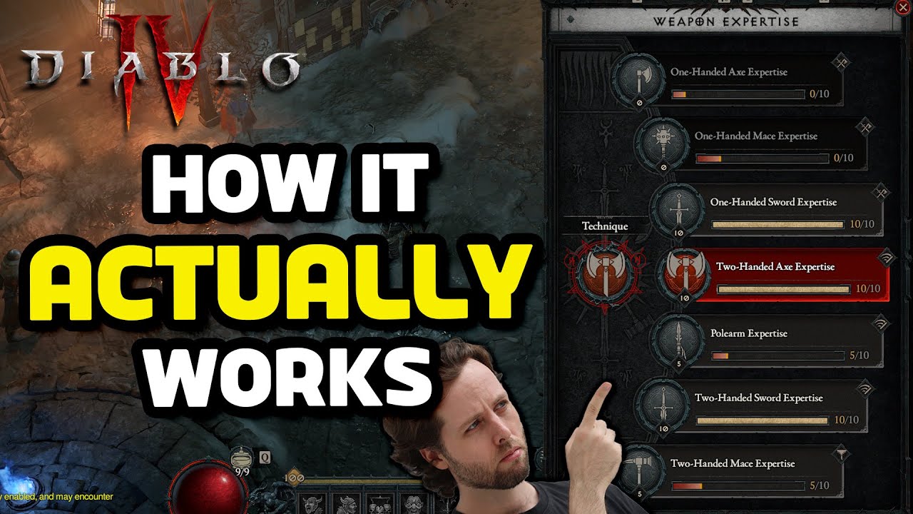 Diablo 4│How The Barbarian Passive Works│Weapon Technique & Expertise ...