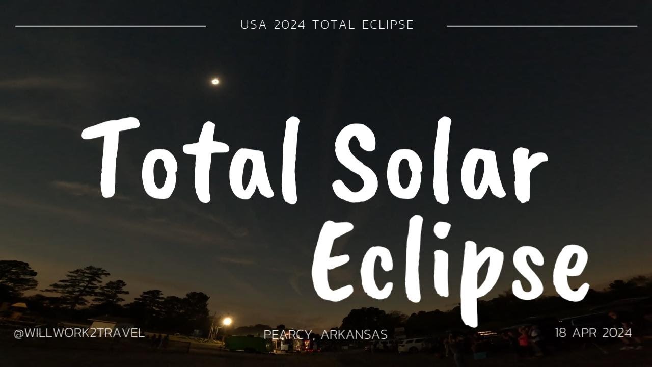 Total Solar Eclipse, April 8, 2024 from Pearcy, Arkansas - YouTube