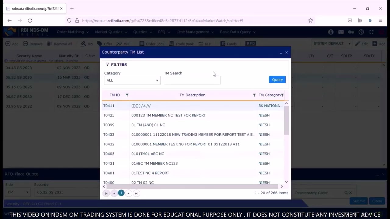 NDS OM - Secondary Market Trading - Using Request for Quote (RFQ ...