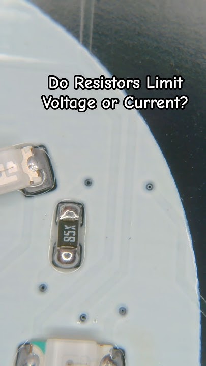 Do Resistors Limit Current or Voltage? #physics #science #arduino # ...