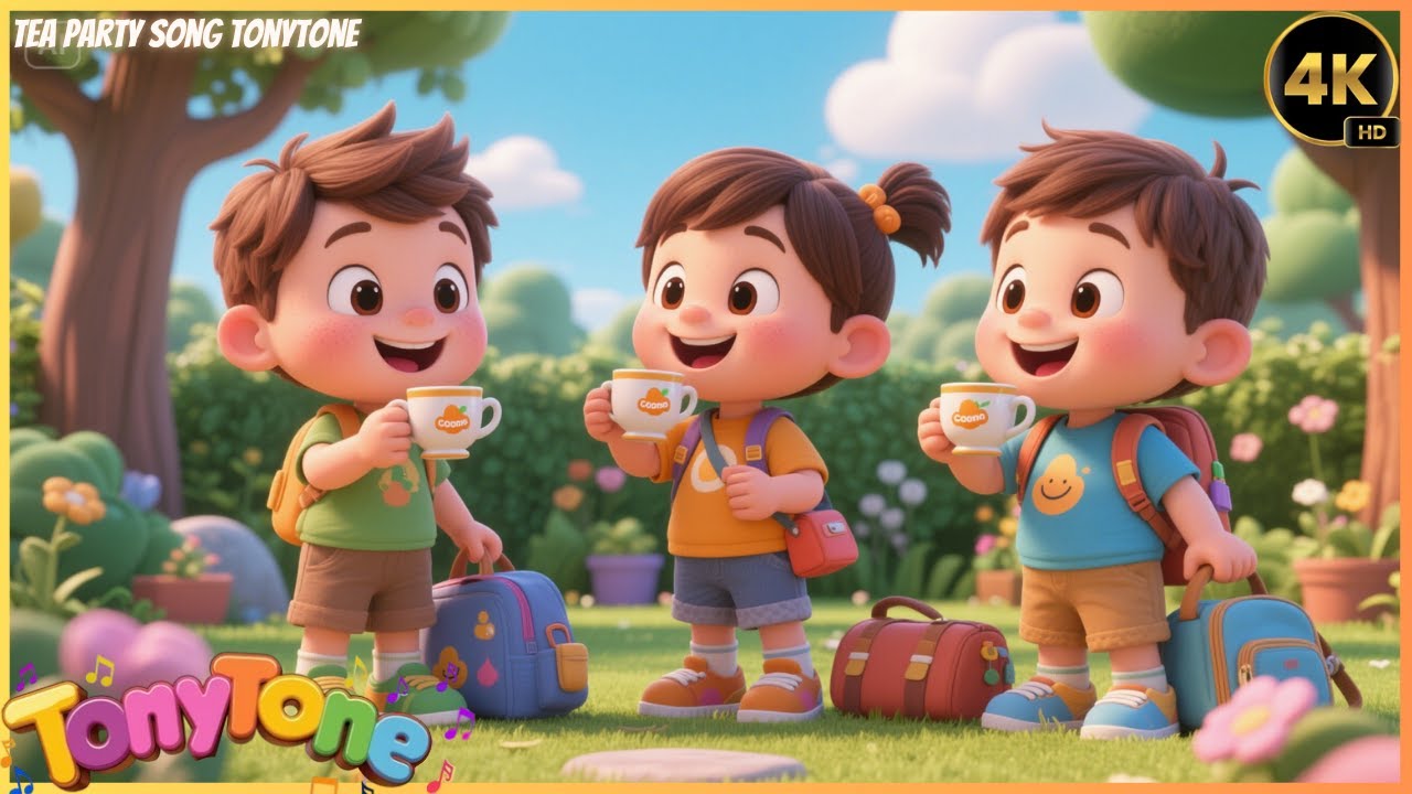 🧁 Cocomelon Kids Tea Party Song | 3D Cartoon Nursery Rhyme 🎵☀️ - YouTube