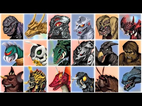 All Bosses - Godzilla Defense Force #DG5l1lgaine