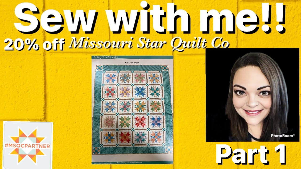 Sew with me! Shoofly Star Quilt by Lori Holt + 20% off MSQC - Part 1 - YouTube
