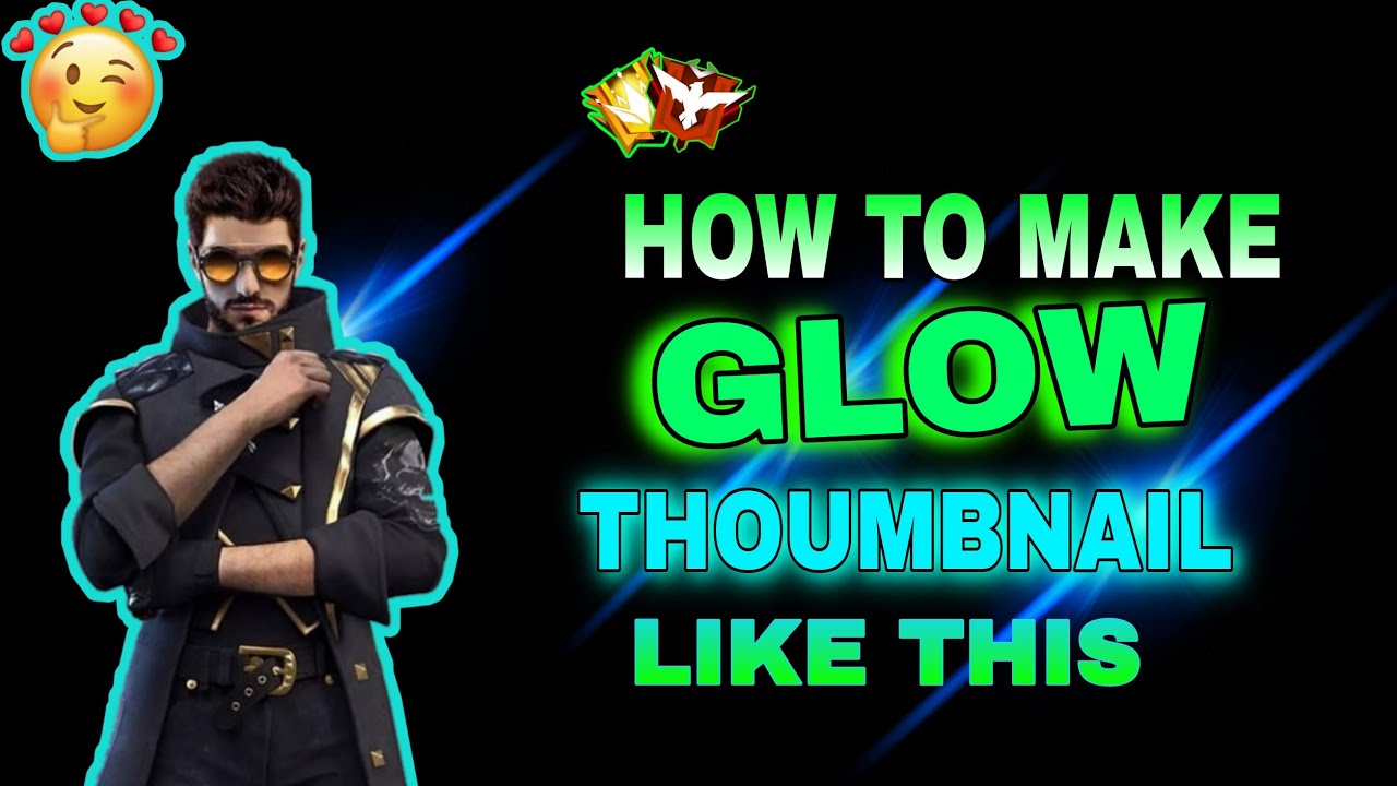 How To Make Glow Text Thumbnail On Android Using Picsart 🔥 // YOUTUBERS ...