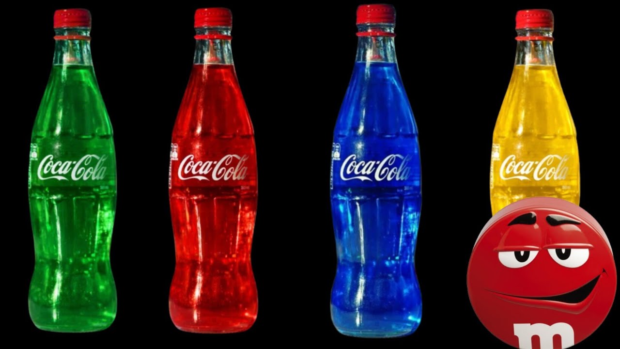4 Coca Cola Bottels With Beads| How To Make Rainbow Bottle Candy And ...