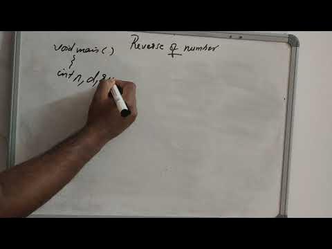Reverse of a Number using While loop in C - YouTube