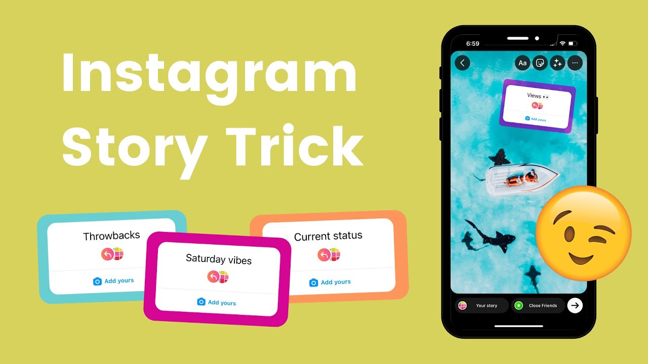 Instagram Story BOX TRICK (make your “Add Yours” Sticker POP) - YouTube