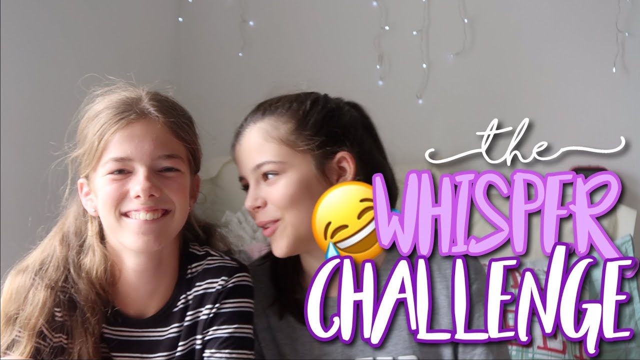 The Whisper Challenge with Kate! - YouTube
