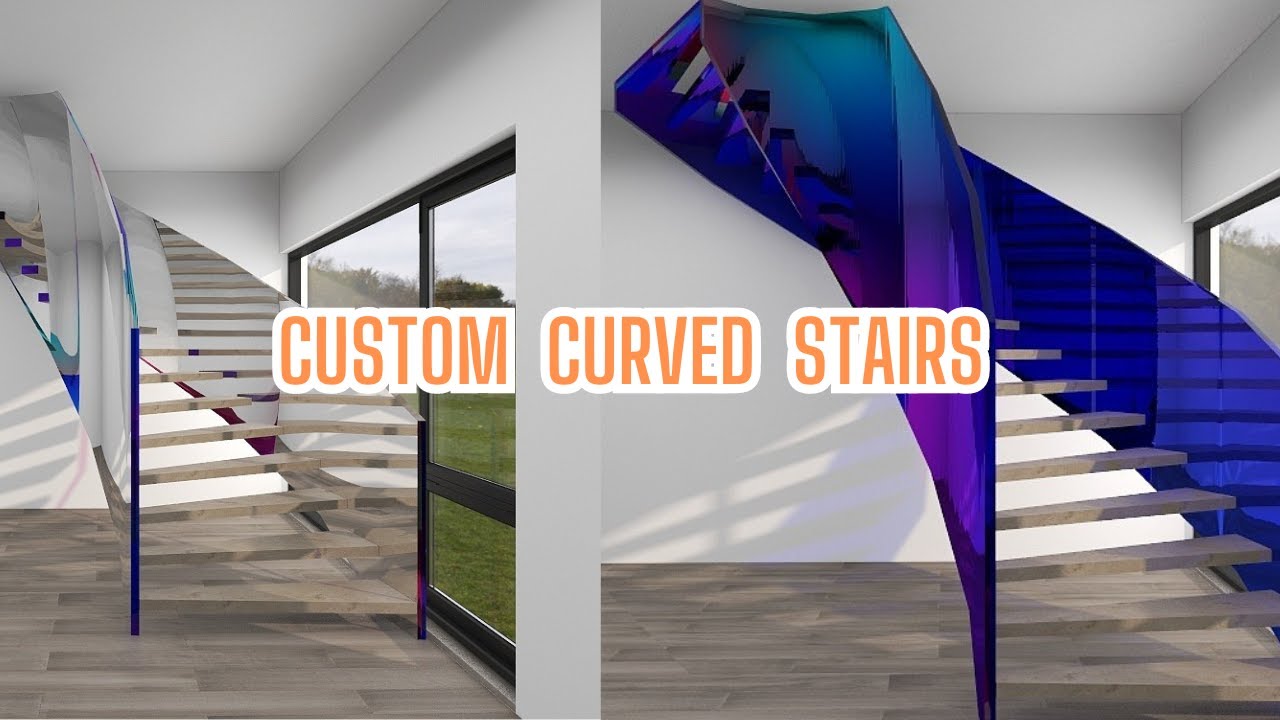 HOW TO Create Curved Stairs in Custom Modeling. COOHOM Tutorials 2 - YouTube