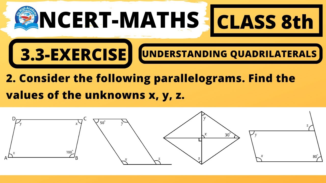 2 Consider The Following Parallelograms Find The Values Of The
