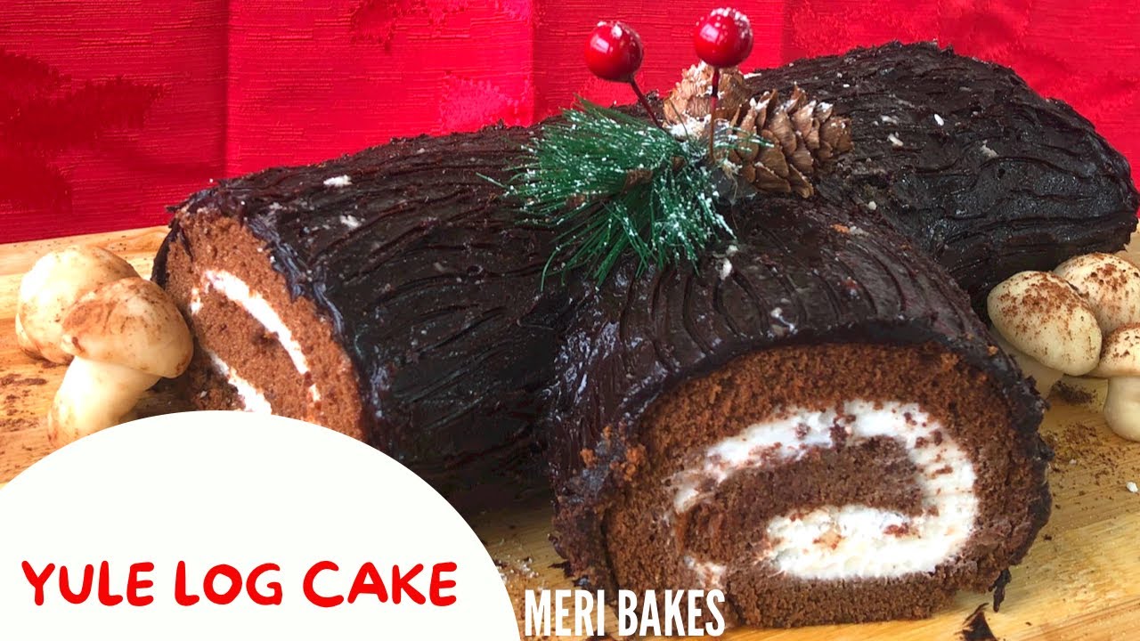 Easy recipe for yule log cake |How to make traditional Yule Log Cake ...