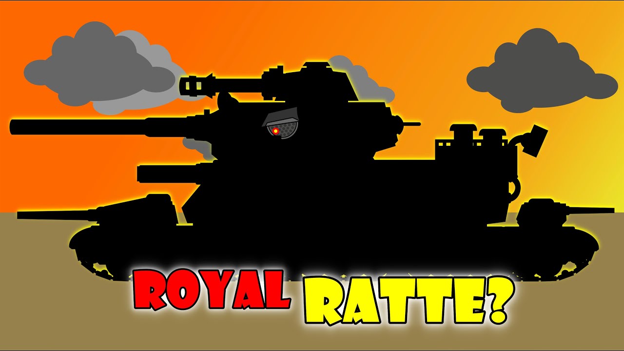 Drawing Royal Ratte Kreuzer - Cartoons About Tanks - YouTube