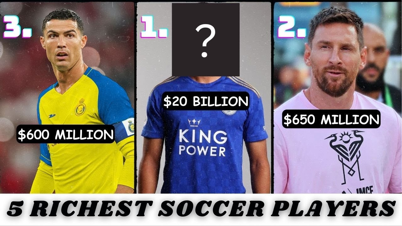 5 Richest Soccer Players In 2024 | Messi Is Number 2 #subscribe - YouTube