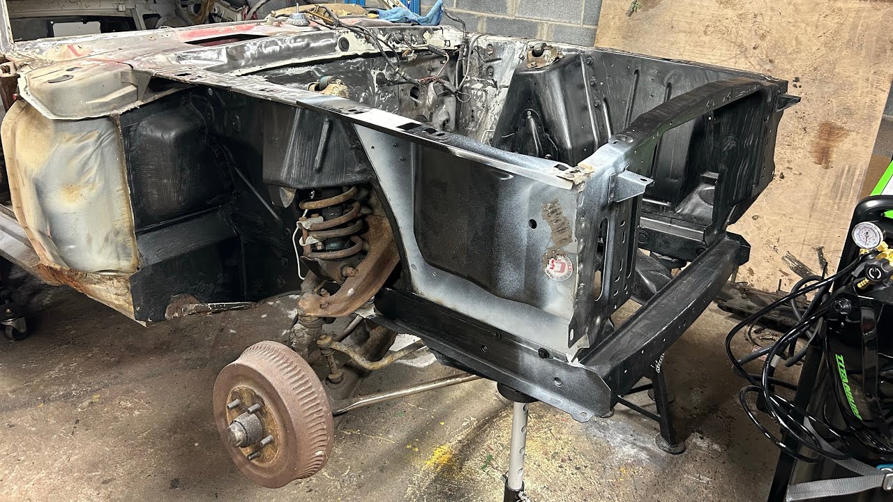 1970 Ford Mustang Battery Apron Install - YouTube