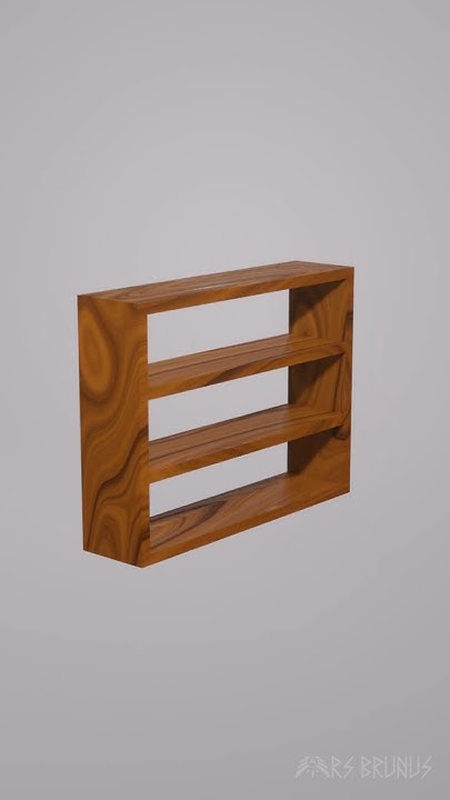 Simple Bookcase — 3D Model | #blender #3dmodeling #shorts - YouTube
