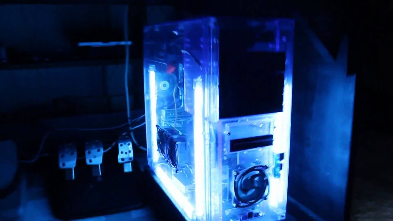 Blue Acrylic Computer Tower - YouTube