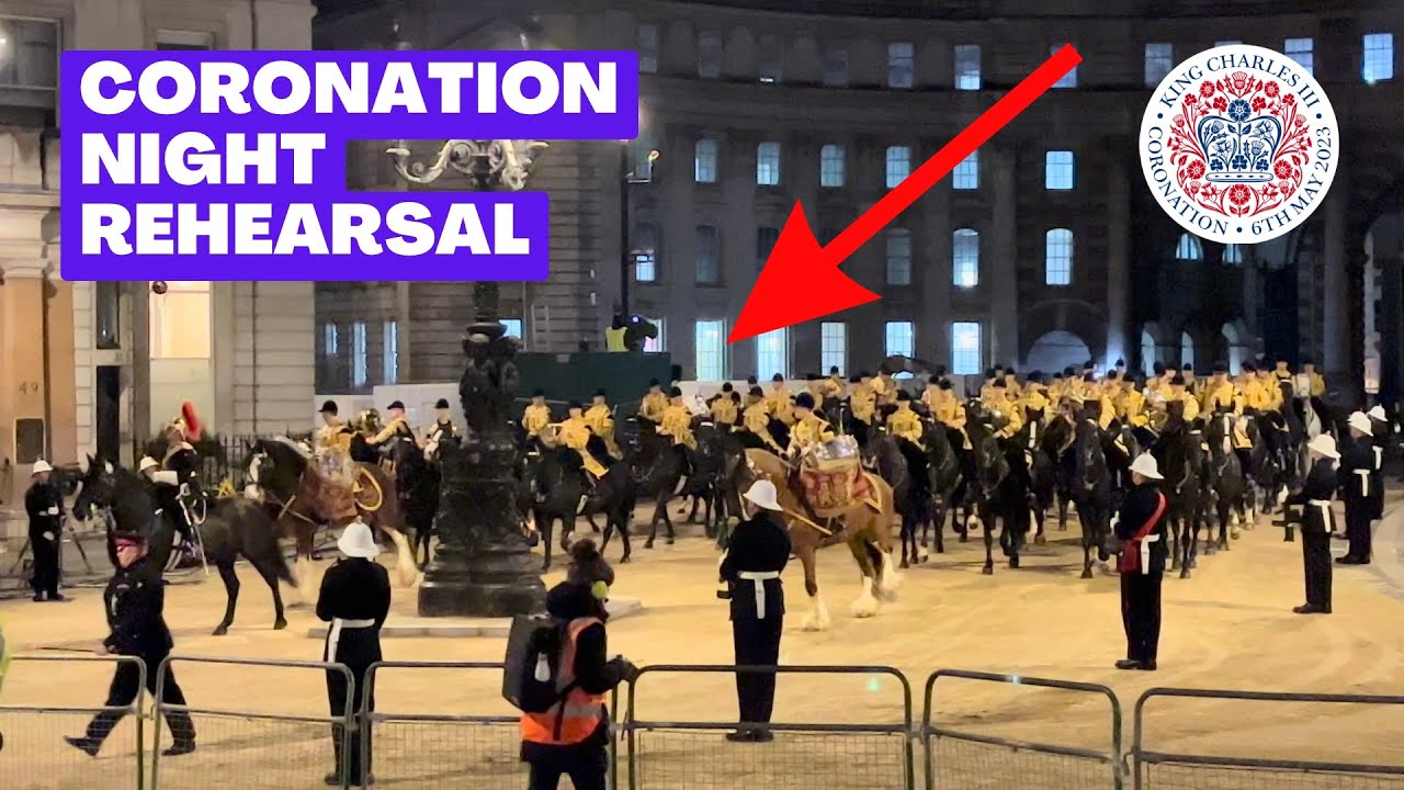 Spectacular “King’s Procession” Night Rehearsal at Admiralty Arch! # ...