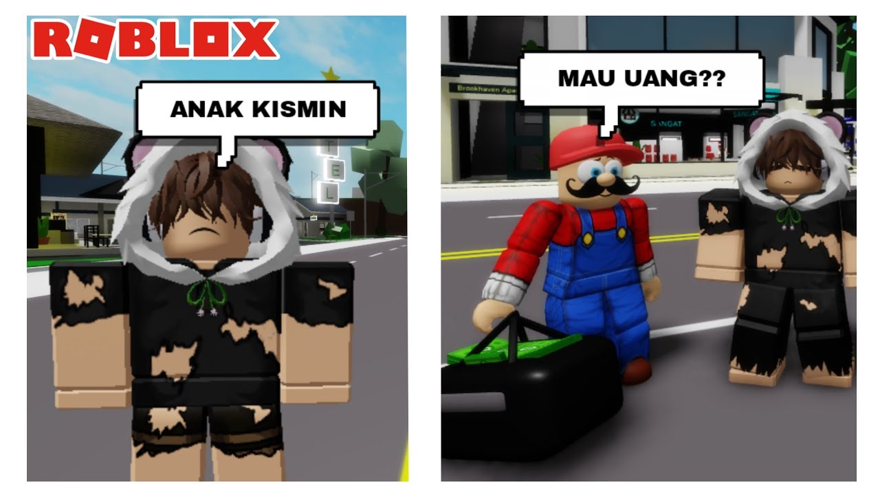 Anak Kismin Yang Dibantu Oleh Mario Bros Di Roblox Brookhaven | Roblox ...