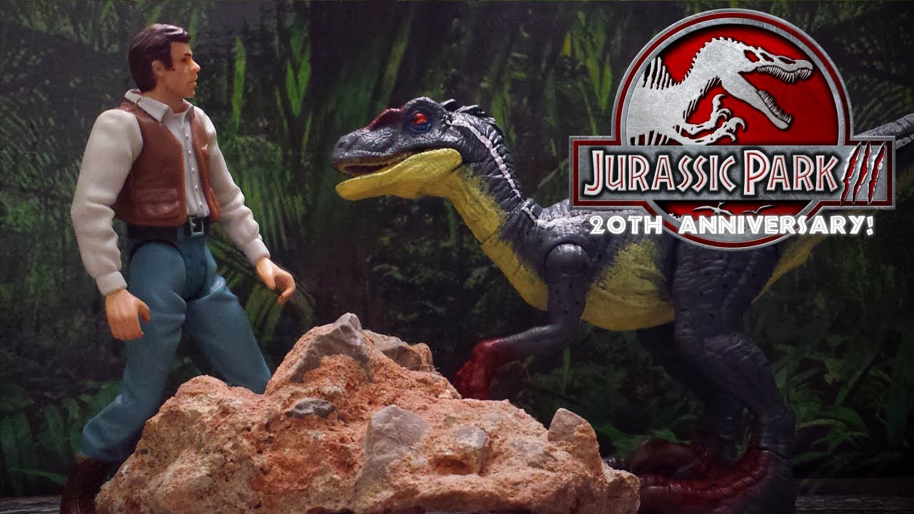 My Repainted Jurassic World: Dino Rivals JPIII Male Velociraptor - YouTube