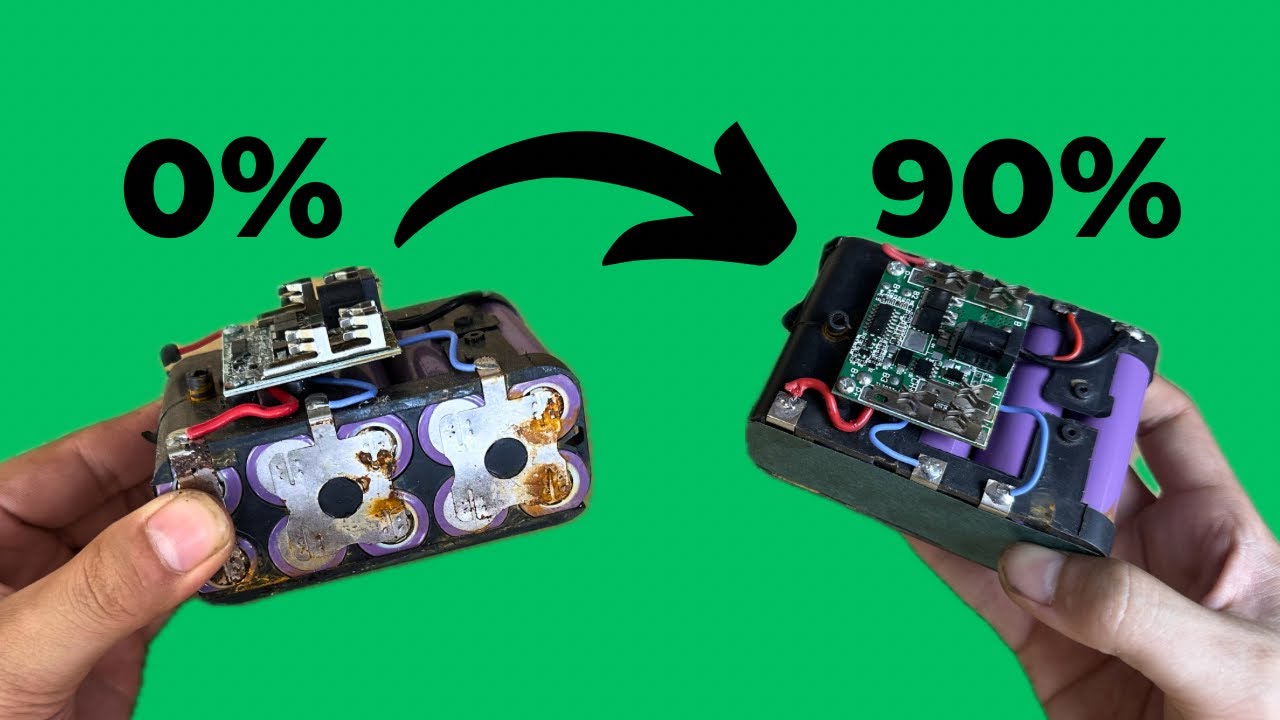 Restoring a Water-Damaged Power Tool Battery – It Still Works! - YouTube