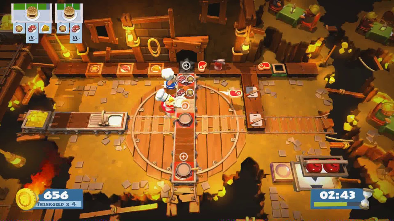 Overcooked 2 - Level 2-6 4 Stars (2 Players) - YouTube