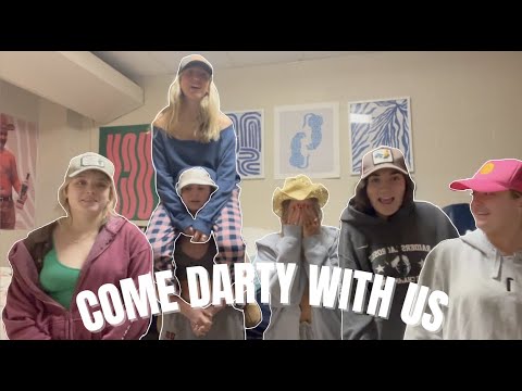 vlog | come to a college darty with us - YouTube