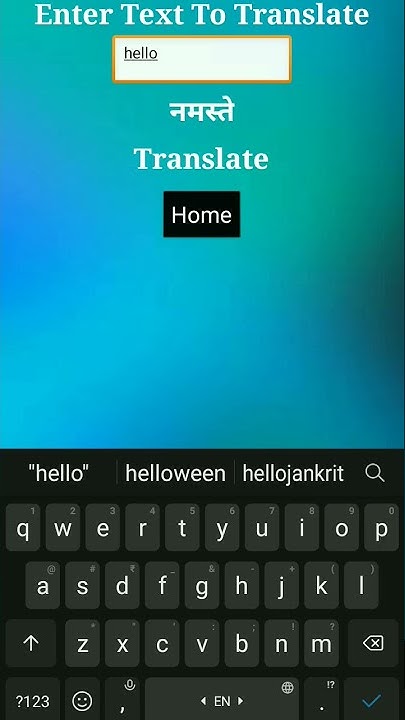 Translator app made MIT app inventor - YouTube