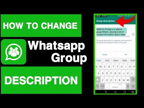 How to change whatsapp group description||Whatsapp group description change kaise kare||UT 55