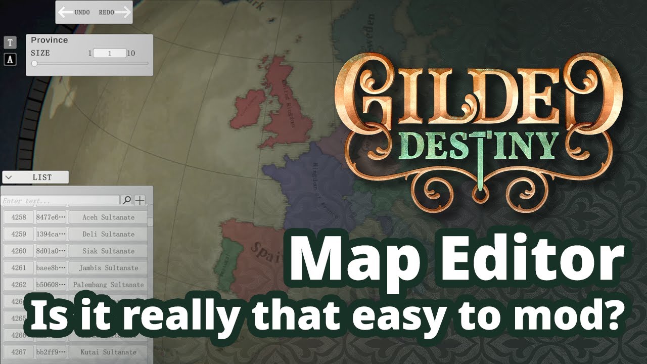 Gilded Destiny Map Editor Sneak Peek, what kind of Mod will you make? - YouTube