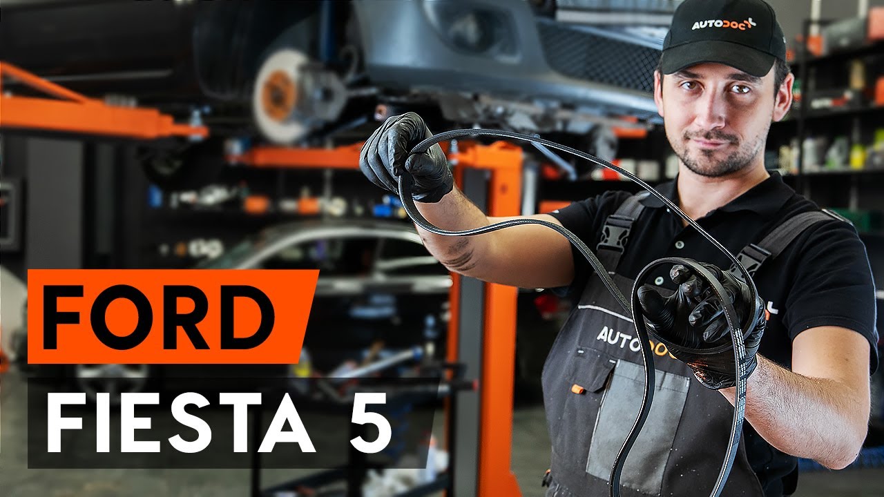 FORD FIESTA V JH, JD hosszbordás szíj csere [ÚTMUTATÓ AUTODOC] - YouTube