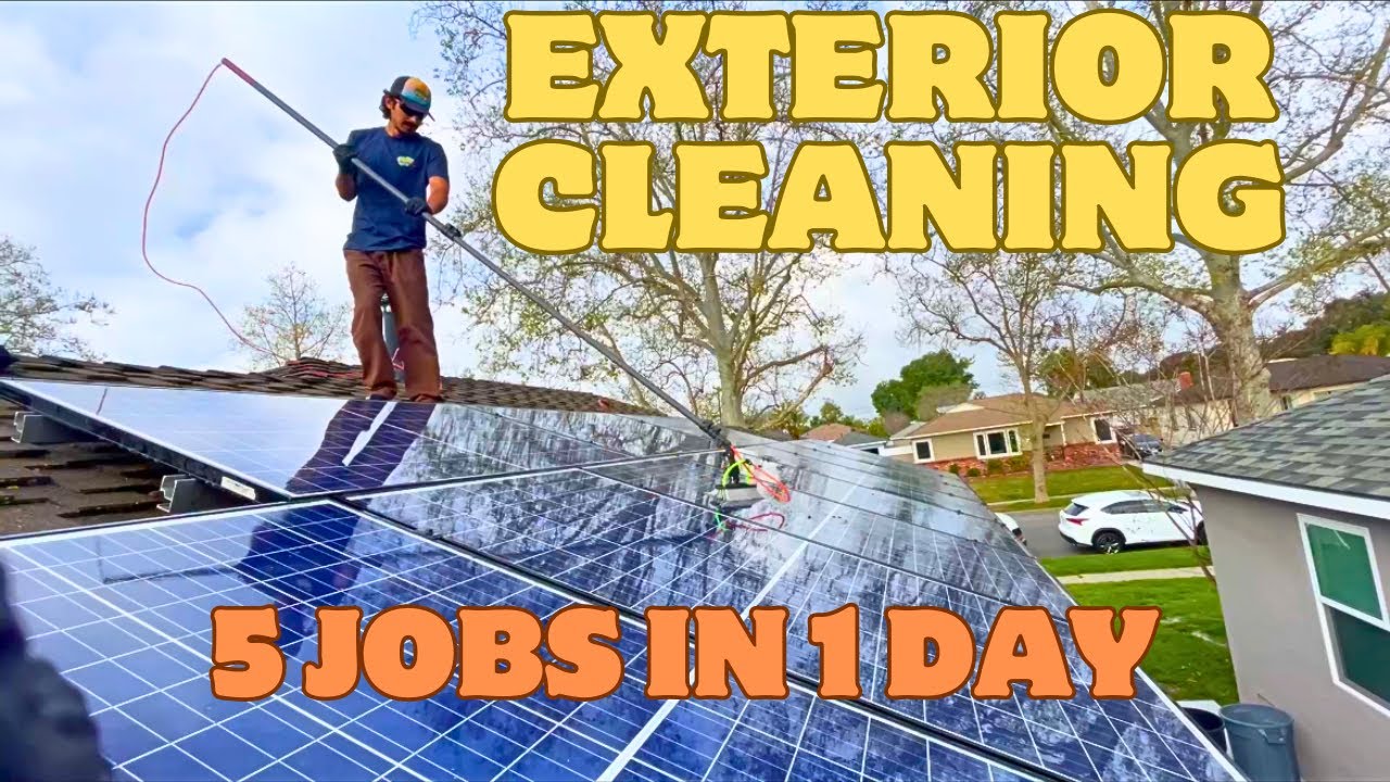 5 Window Cleaning Jobs in One Day! | Quick & Efficient Exterior ...