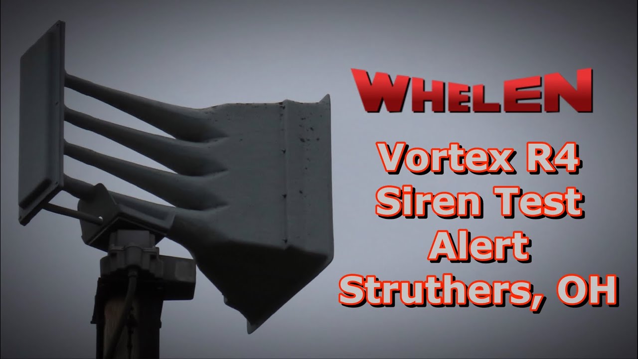 Whelen Vortex R4, Siren Test, Alert, Struthers, OH - YouTube