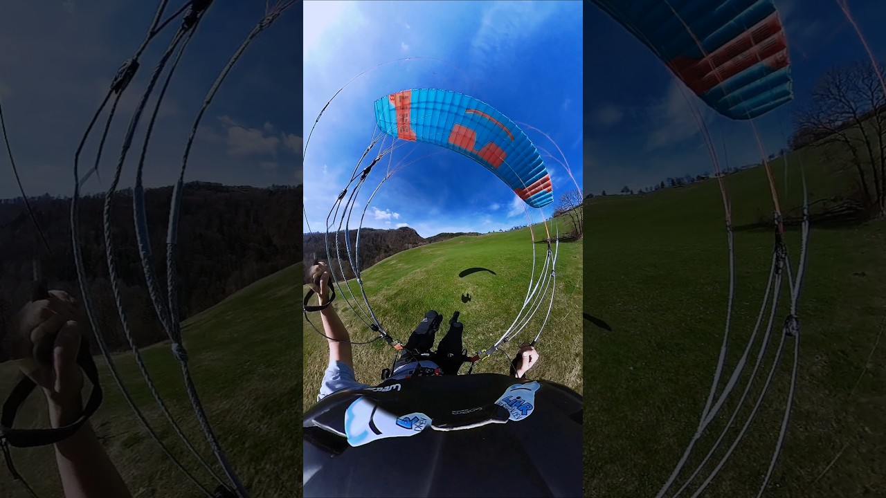landing a speedwing with tailwind😅 #paragliding #parapente #speedflying ...