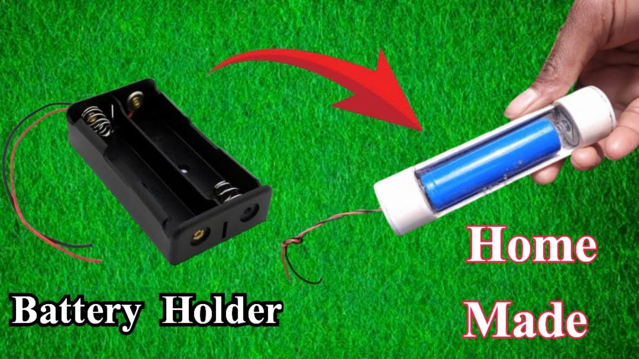 How to Make 18650 Lithium Battery Holder For PVC Pipe || Make a Battery ...