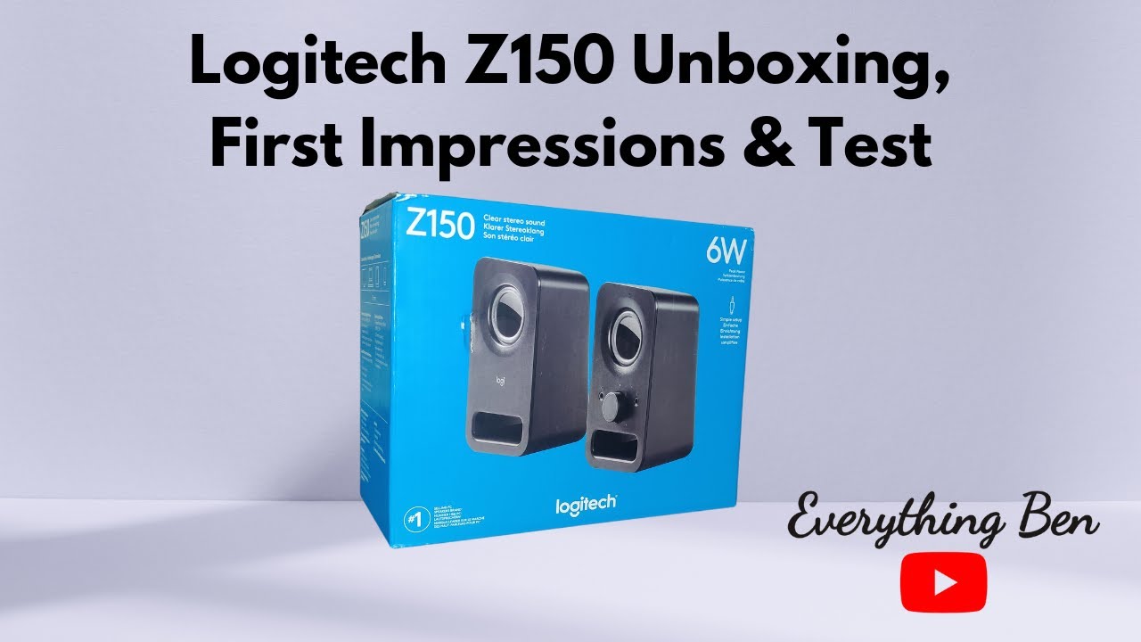 Logitech Z150 Unboxing, First Impressions & Test - YouTube