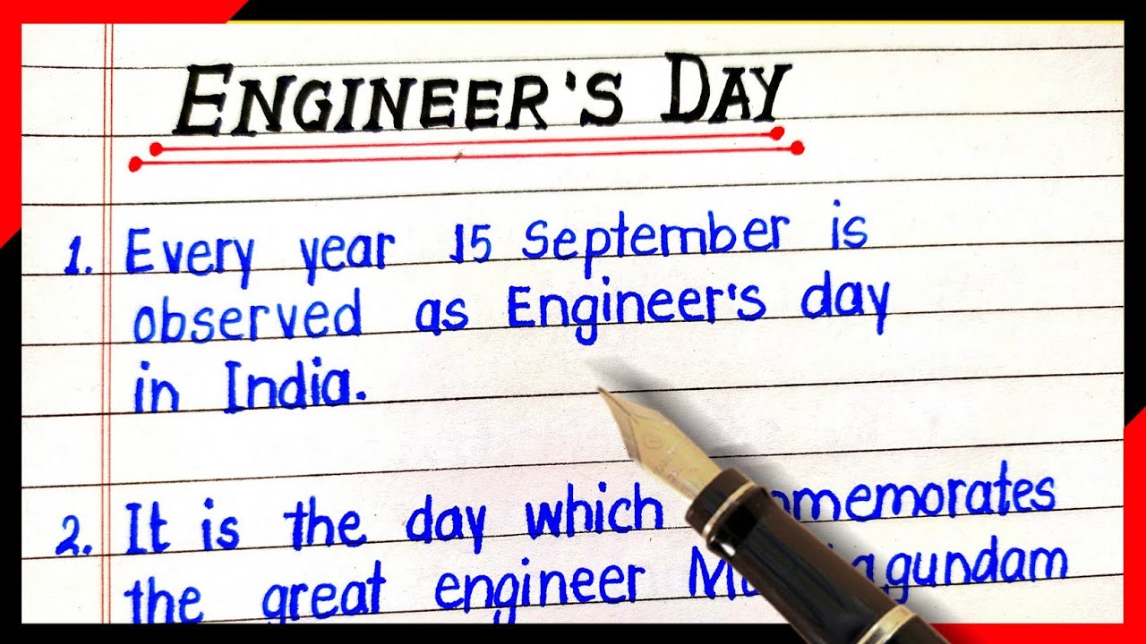 10 lines on engineer's day in english | Essay on engineer's day in ...