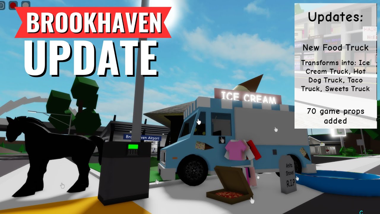 ⚠️ 4/28/23 BROOKHAVEN UPDATE - NEW FOOD TRUCKS, NEW PROPS! - YouTube