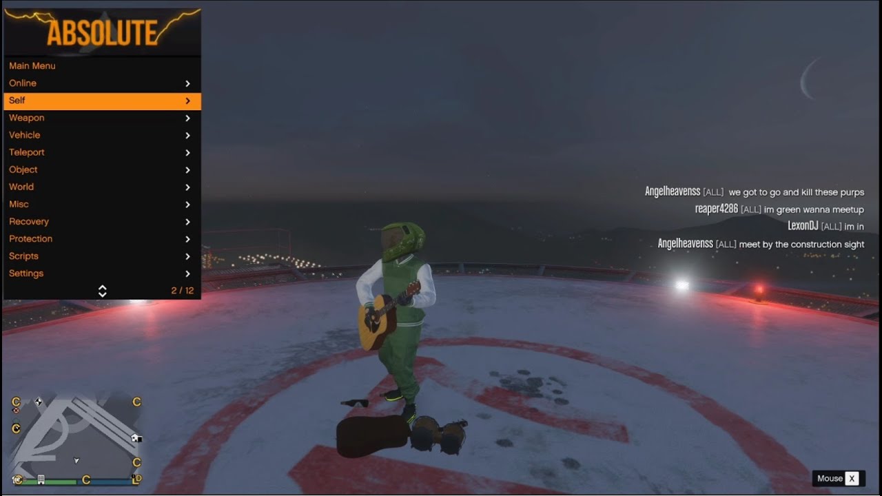 GTA Online Paragon Mod Menu Showcase With Absolute Theme Made By Me ...